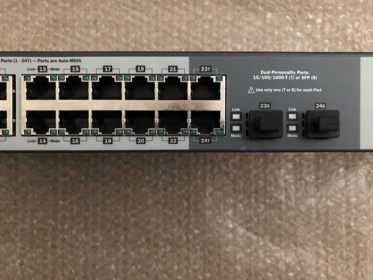 HP 1810-24G (J9450A) 24-Port Gigabit Ethernet Switch for sale online | eBay