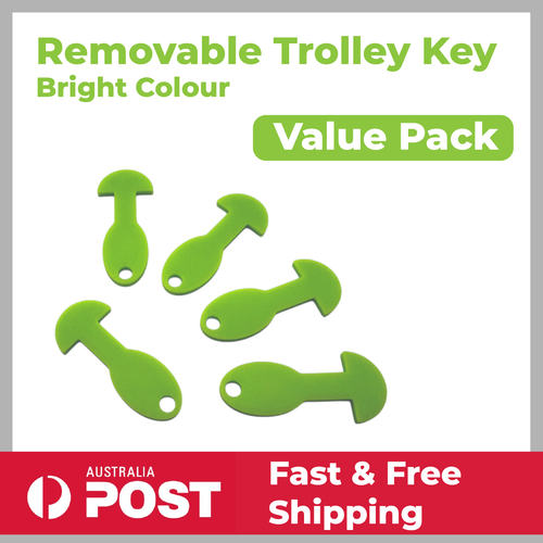 5x Trolley Keys Removable Shopping Cart Token for Coles/WWS/Aldi ...