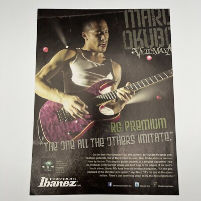 Axeman Marc Okubo Veil of Maya + Ibanez RG Premium Guitar 2012 Print Ad ...