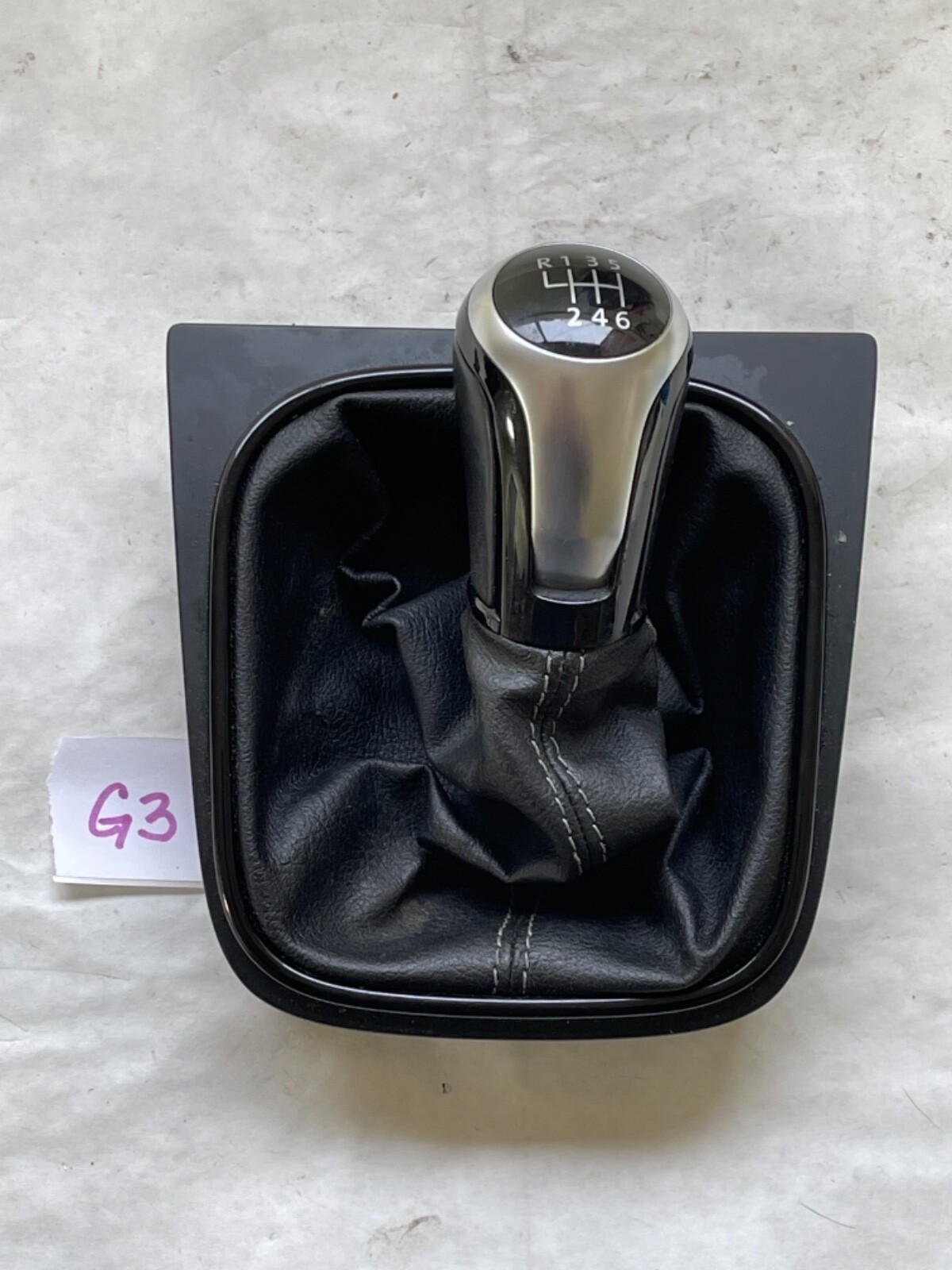 OEM VW Golf R Gear Knob Gear Leather Black 5K0711113KYMD shifter shift ...