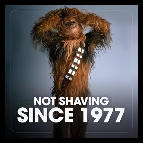 NOT SHAVING SINCE 1977 Chewbacca star wars funny character hairy animal MAGNET | eBay