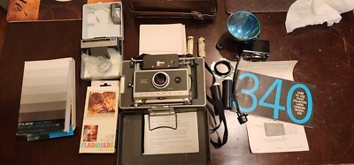 Polaroid 340 Folding Automatic Land Camera Complete Outfit | eBay