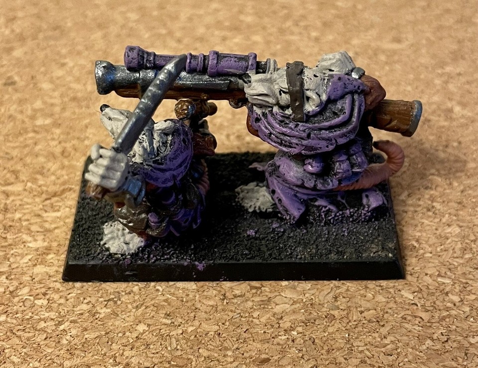 Warhammer Fantasy AOS Skaven OOP Jezzails Metal Painted Old School ...