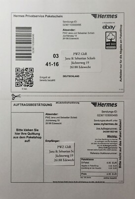 100 Original DHL Versandetiketten A4 selbstklebend auch Hermes ...