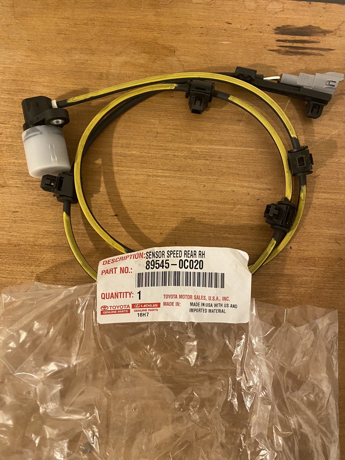 Toyota Genuine OEM 89545-0c020 Sensor Speed Rear RH 895450C020 for sale ...