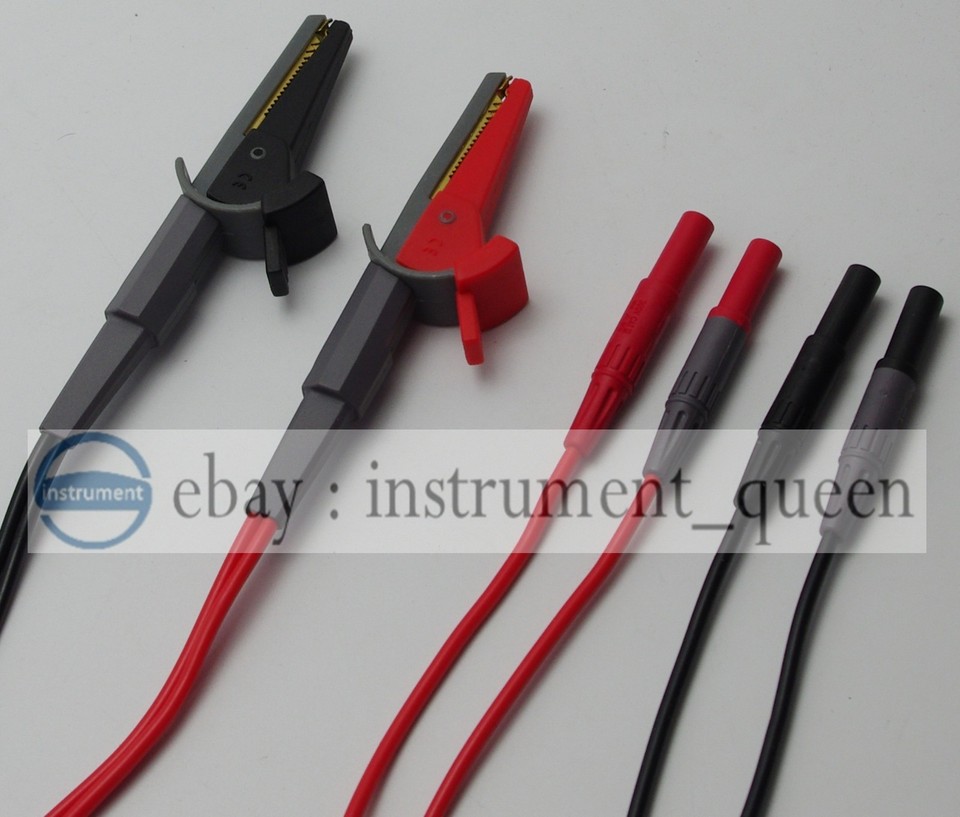 LCR Meter Test Leads Lead Terminal Kelvin Clip Wires | eBay
