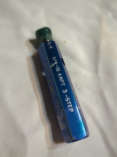 1/4 18 ANPT L1 PIPE THREAD PLUG GAGE .25 .250 A.N.P.T. AERONAUTICAL 3 ...