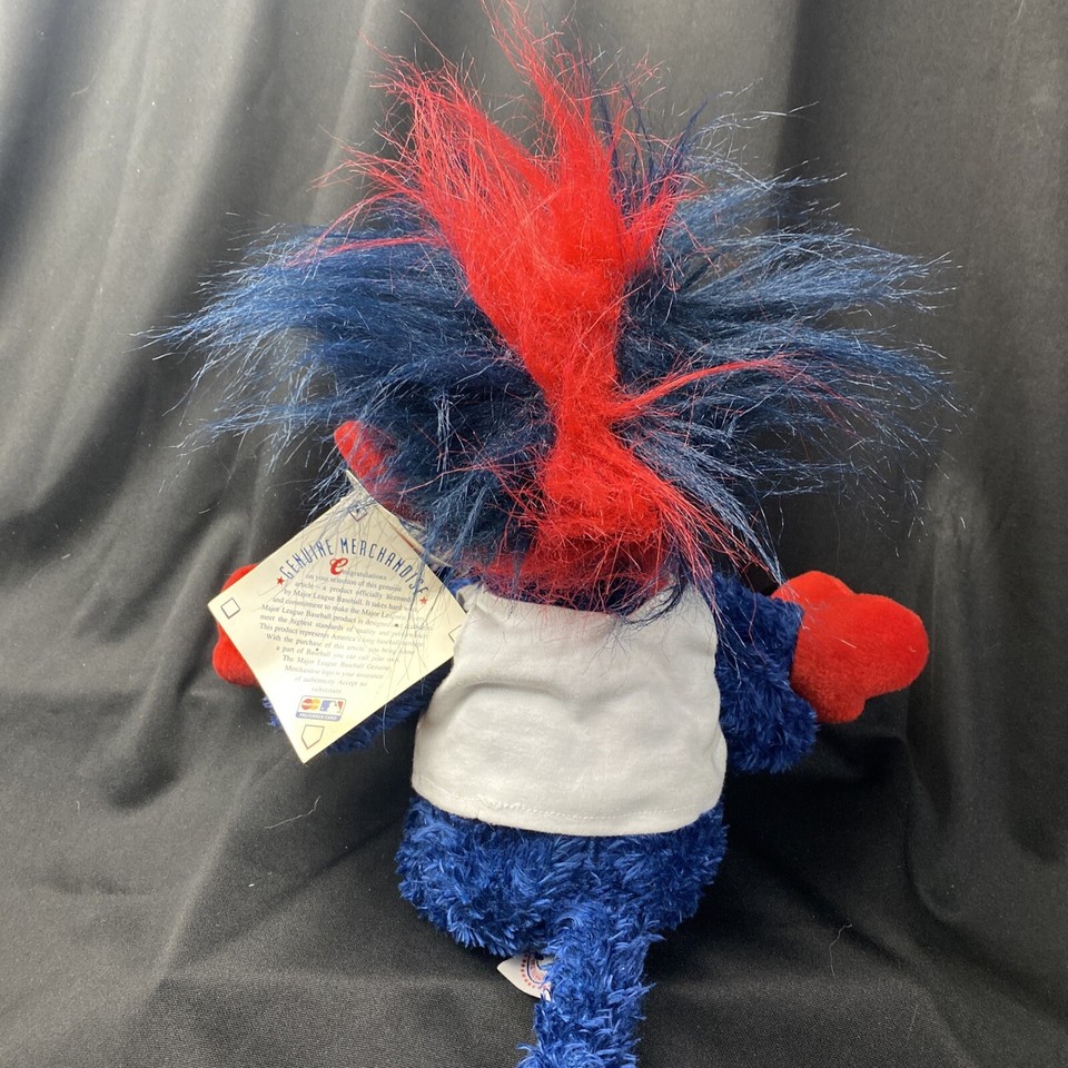 MLB CHICAGO CUBS BLUE & RED RALLY 20" PLUSH STUFFED MONKEY ANIMAL NWT ...