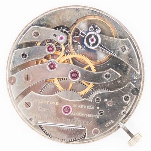 Bulova Phantom Caliber 1265 21-Jewel Antique Pocket Watch Movement ...