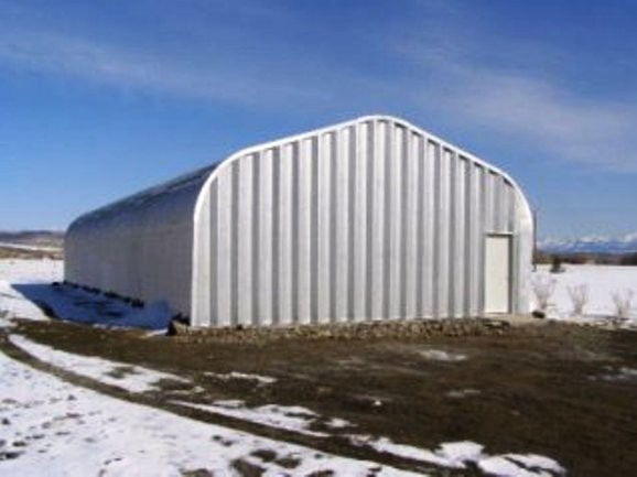 25x20x13 Engineered Steel Building Kit | DuroSPAN Clear-Span Arch with ...