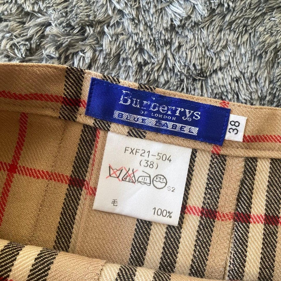 Burberry Blue Label Nova Plaid Pleated Mini Skirt FXF21 Sz 38 | eBay