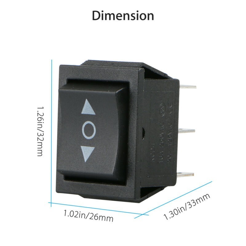 Replacement Rocker Switch Part Tool Double pole/throw Electrical ...