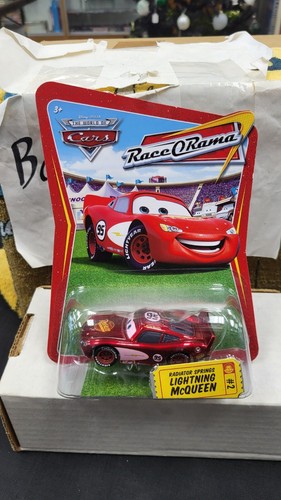 NIB RADIATOR SPRINGS LIGHTNING MCQUEEN RACE O RAMA DISNEY PIXAR WORLD ...