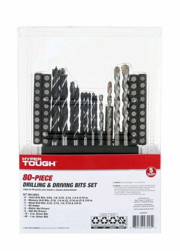 NEW Hyper Tough 80-Piece DRILLING & DRIVING BIT SET | eBay