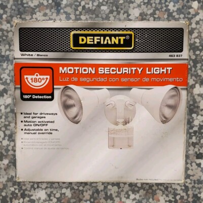Defiant Motion Activated Security Light 180° Motion Sensing Floodlight ...