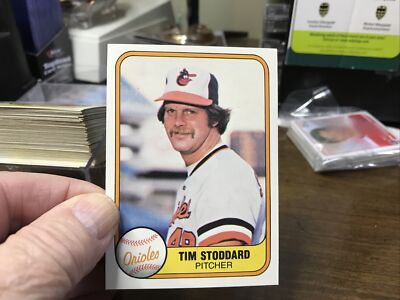 TIM STODDARD # 176 - 1981 Fleer Baseball Card NR-MT From Vending Box | eBay