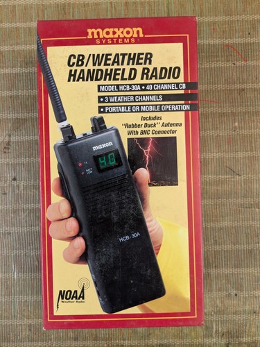 Maxon Systems CB/ Weather Handheld Radio Model HCB-30A | eBay