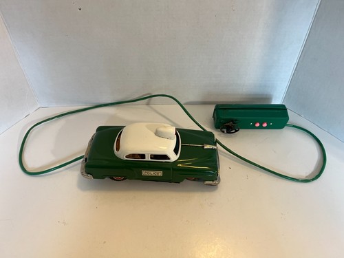 Vintage 50's Tin Battery Operated Remote Control Police Car, Japan | eBay