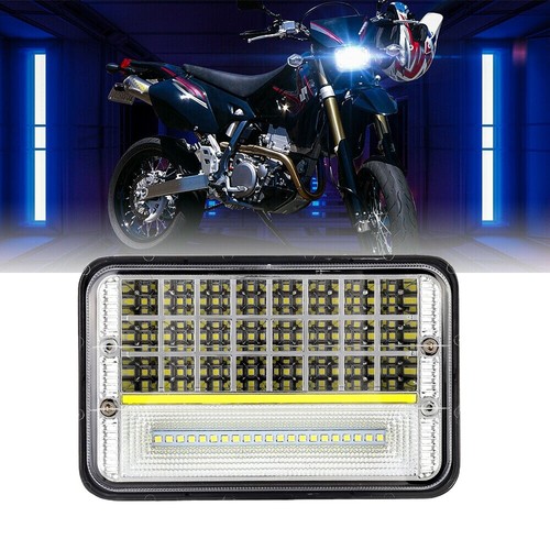 For Suzuki DRZ400SM DRZ400S DRZ250 4x6" Motorcycle LED Headlight DOT ...