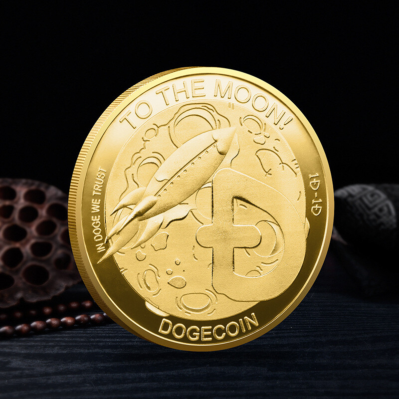 1x Gold Dogecoin Coin Commemorative 2023 New Collectors Gold Plated ...