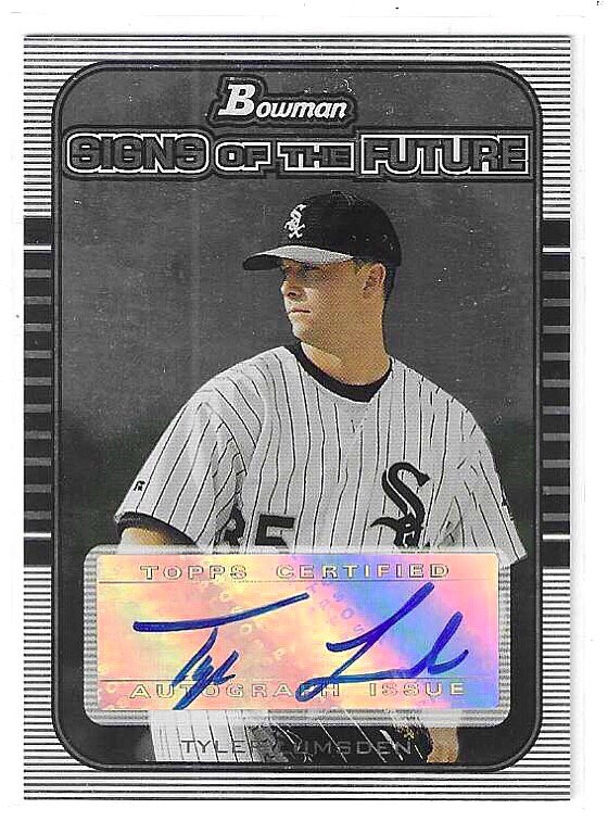 2005 BOWMAN DP&P TYLER LUMSDEN SIGNS OF THE FUTURE AUTO #SOF-TL WHITE ...