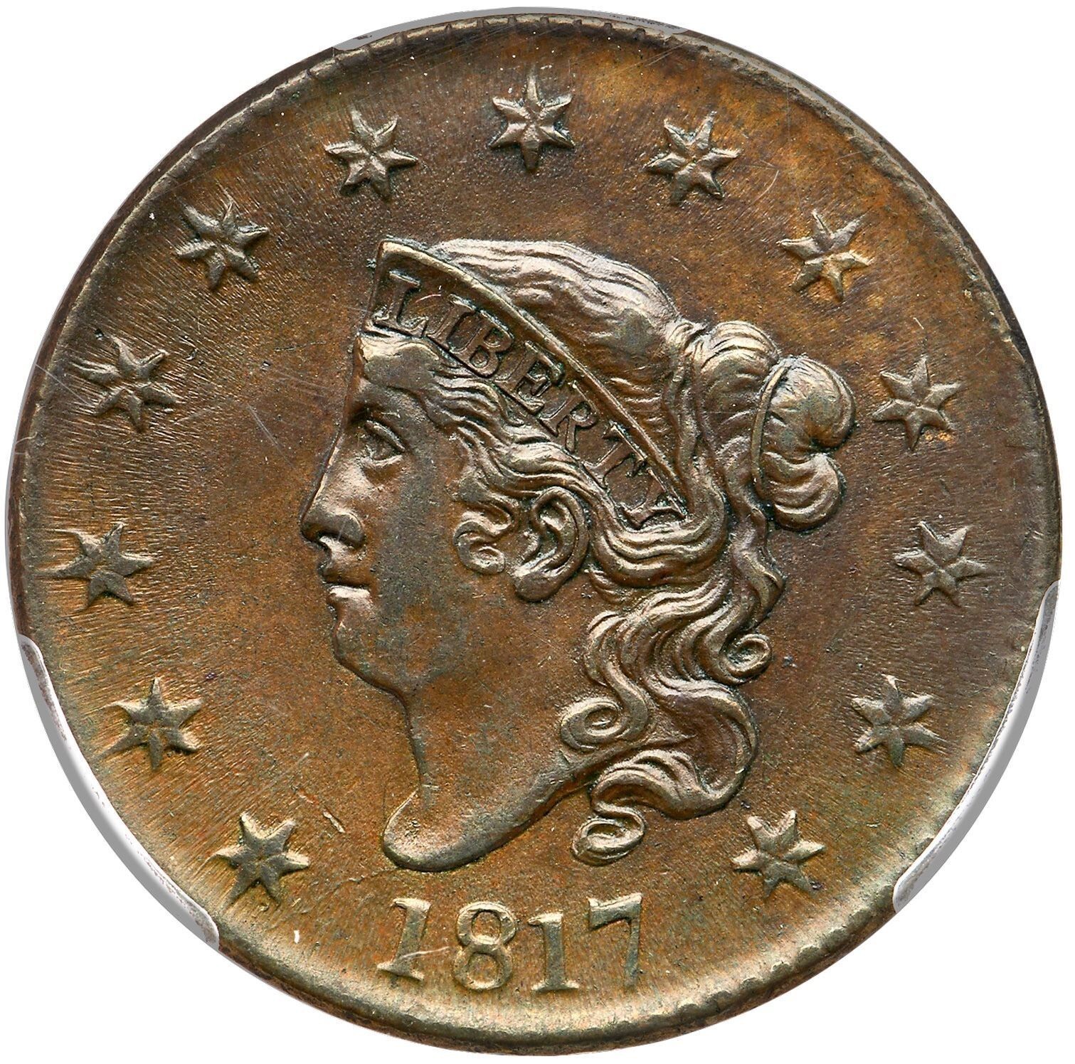 1817 N-2 R-3 PCGS AU 55 Matron or Coronet Head Large Cent Coin 1c | eBay
