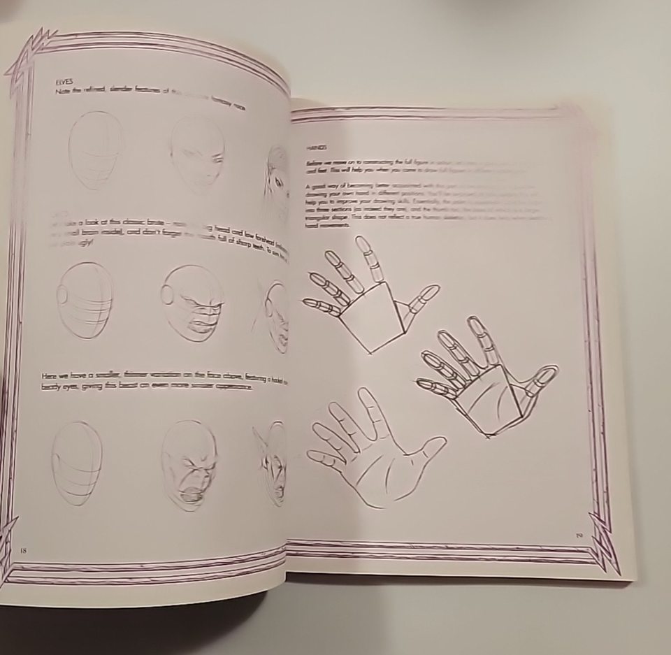 How To Draw Wizards Warriors Orcs And Elves by Steve Beaumont P/back ...