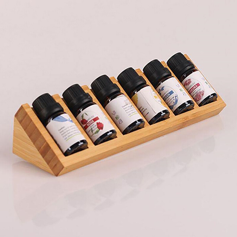 6 Slots Essential Oil Storage Rack Display Stand Essential Oil Bottle ...