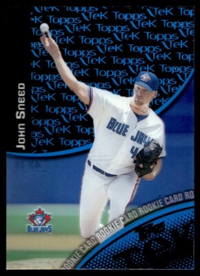 2000 Topps Tek Base Pattern 20 (Blue Logo) John Sneed Rookie 0984/2000 ...