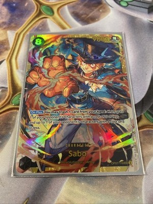 Sabo OP07-118 500 Years in the Future Foil Secret Rare One Piece Alt ...