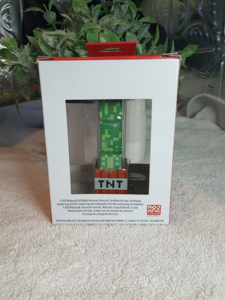 Hallmark NIB Minecraft Creeper TNT Stocking Stuffer Christmas Tree ...