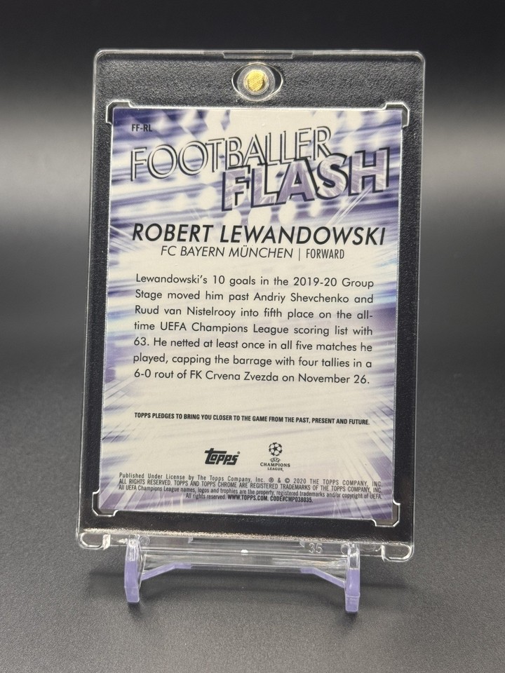 2019-20 Topps Chrome UEFA FC Bayern Munchen Robert Lewandowski - RARE ...