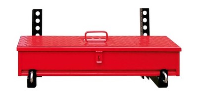 LARIN MTB-28R Red 28" Tractor Metal Tool Box, Heavy Duty Steel, Diamond ...