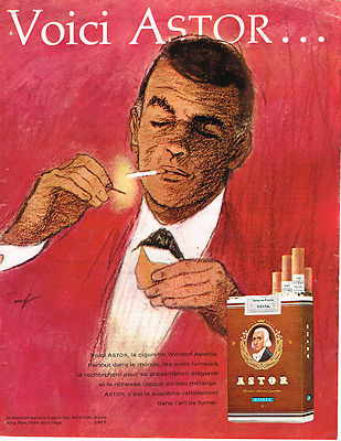 PUBLICITE ADVERTISING 035 1964 ASTOR cigarettes 2 | eBay