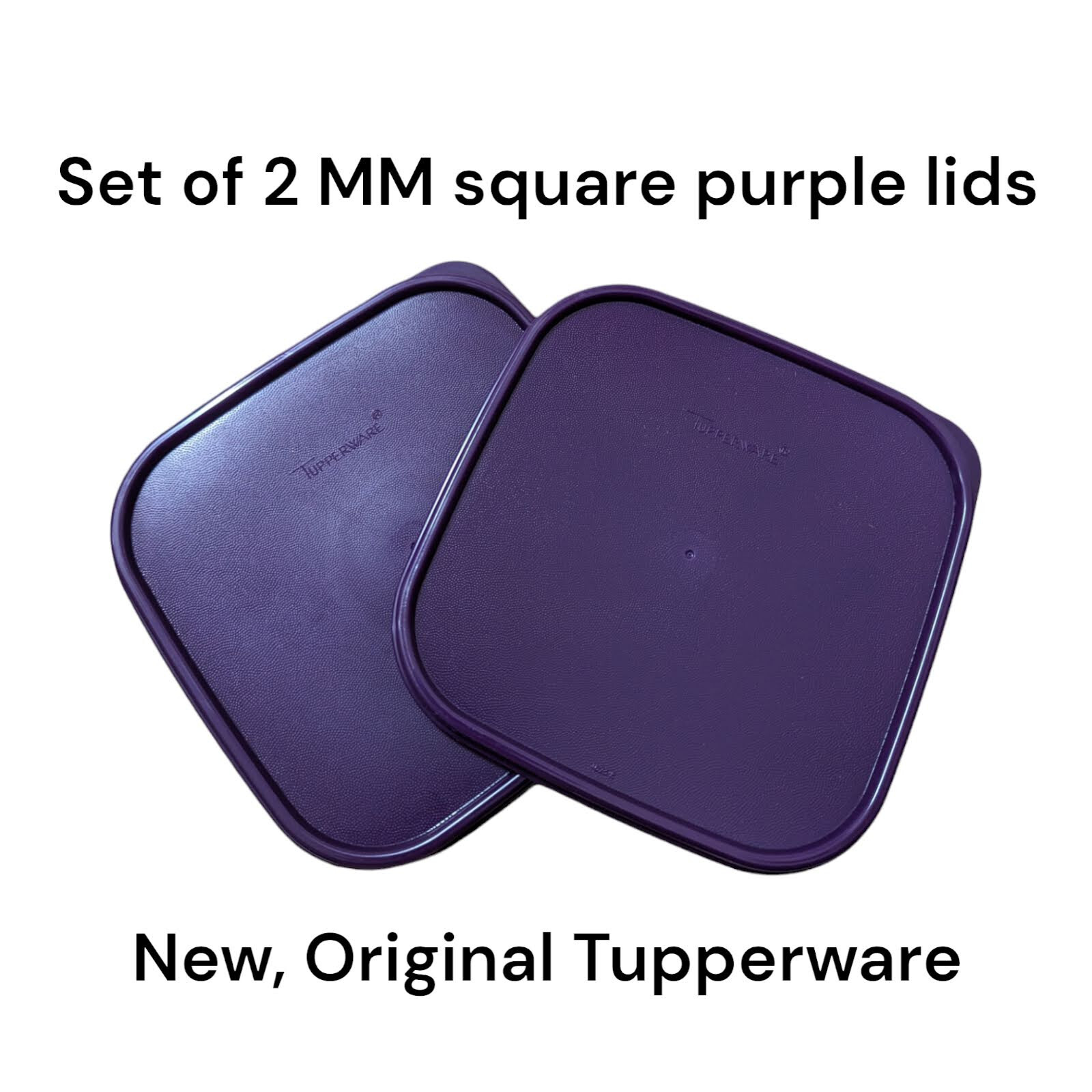 Tupperware Modular Mates Square Purple 1623 2 Pcs Seal Lid | eBay