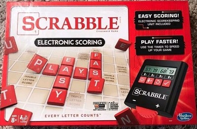 Scrabble Electronic Scoring Crossword Board Game Hasbro New Sealed | eBay