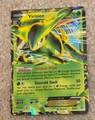1X Virizion EX - 9/101 - Pokemon Plasma Blast Black & White Ultra Rare ...