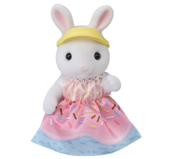 Sylvanian Families Ice Cream Cart Snow Rabbit Mother Emilia RARE Calico ...