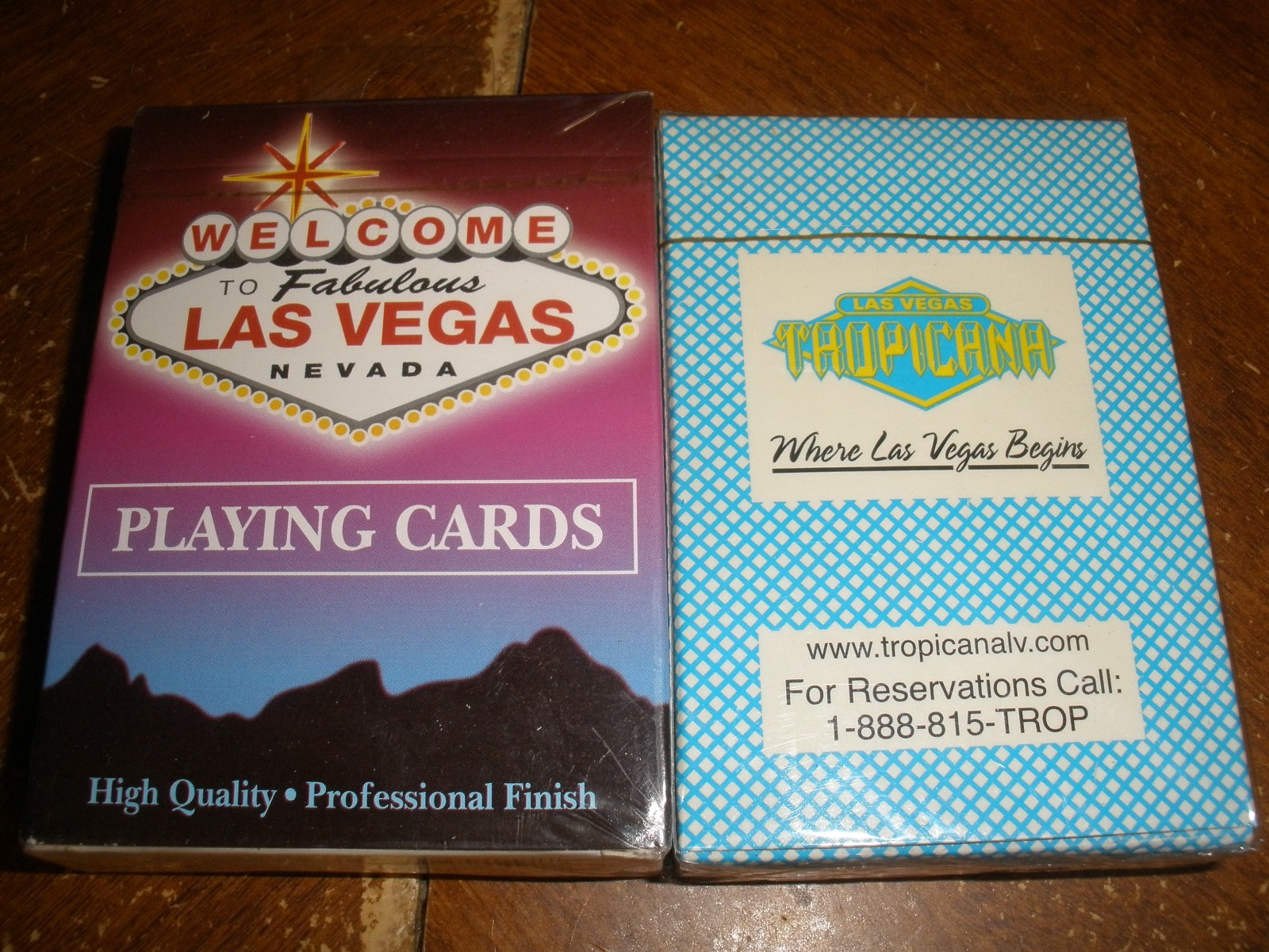 NEW lot of 2 Las Vegas Nevada Playing Cards Tropicanh | eBay