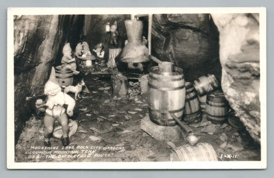 Elf Run Moonshine Still~Lookout Mountain TN Chattanooga RPPC Cline ...
