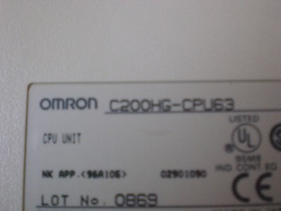 OMRON PLC C200HG-CPU63 FREE EXPEDITED SHIPPING Refurbished | eBay