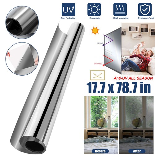 One-Way Mirror Window Film Heat UV Reflective Privacy Tint Foil for ...