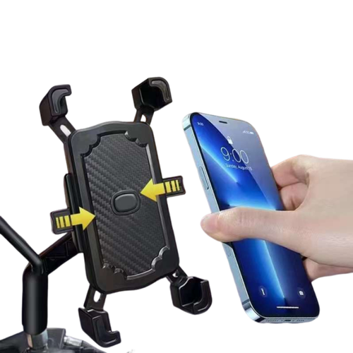 Motorcycle Phone Mount Auto Lock 100mph Military Anti-Shake Bike Phone ...