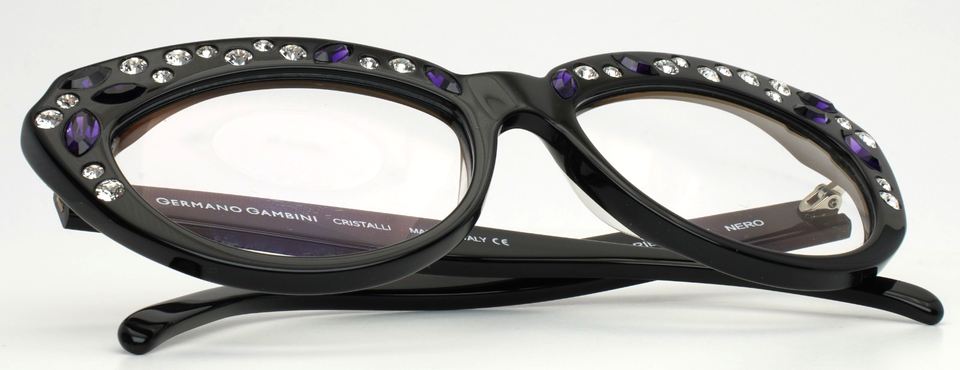 GERMANO GAMBINI Marie Nero Black Womens Cat Eye Eyeglasses 54-17-140 B ...