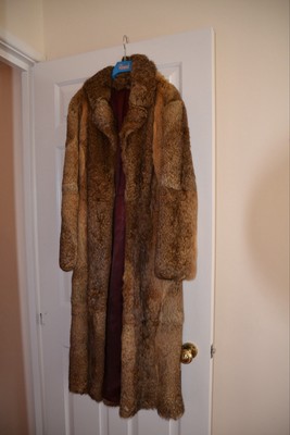 Vintage Real Coney Fur Coat Women Size UK 10 | eBay UK