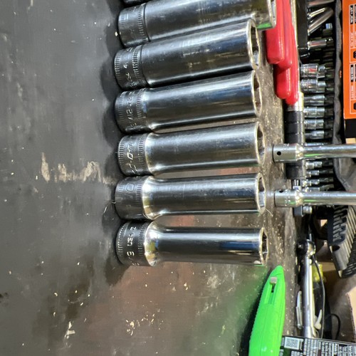 Snap On 11 Piece SFSM 6 Point Deep Well Socket Set 9-19mm SUPER CLEAN ...
