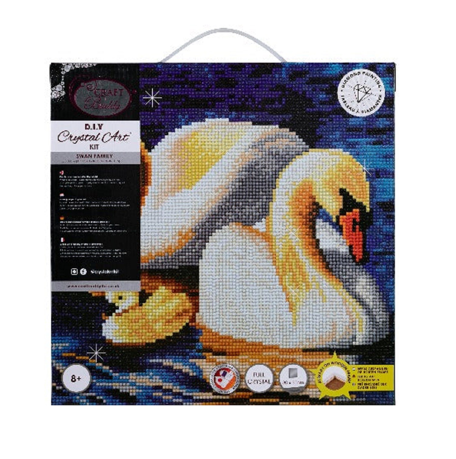 Craft Buddy Mounted Crystal Art 5D Diamond Painting Kit 30cm x 30cm New ...