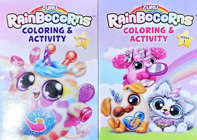 RainBoCorns Series 1 Jumbo Coloring Activity Books Set Of 2 | eBay