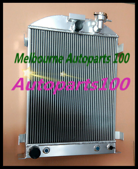 3 Rows Aluminum Radiator Chopped engine 1932 32 For Ford Auto Manual ...