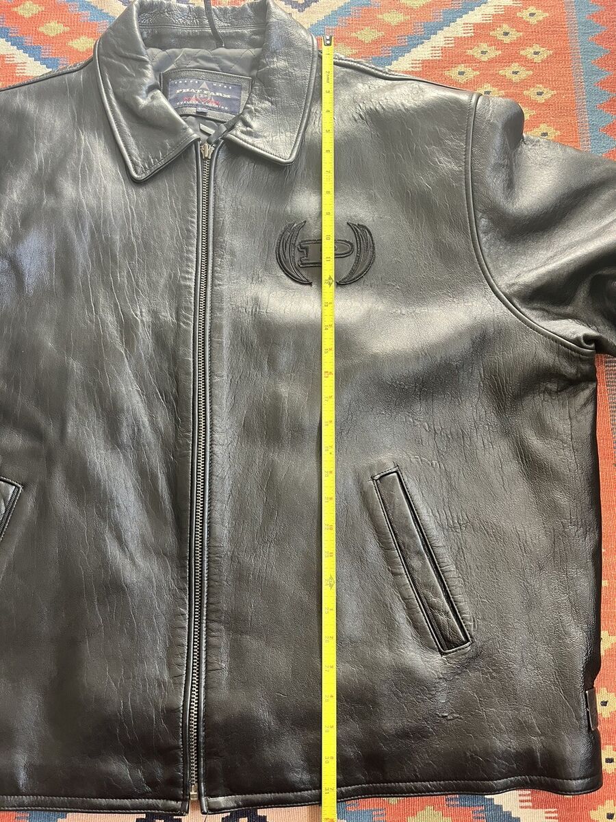 VTG Phat Farm Jacket Mens 5XL BLACK Leather Premium Embossed VTG Phat Farm Jacket Mens 5XL BLACK Leather Premium Embossed